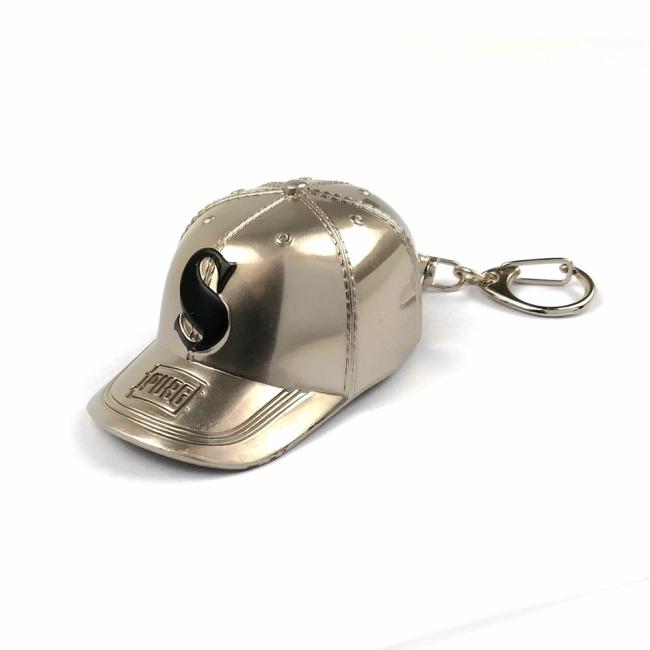 Unique Metal 3D Cap Shaped Keychain Eye-Catching Design with Custom Logo for Businesses