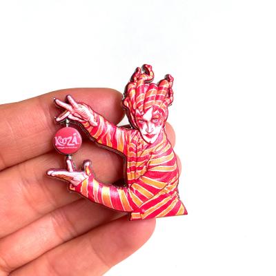 Quality Customizable Design UV Printing Spinning Pin Badge with Polished Finish Expert for sale