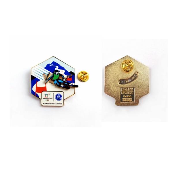 Quality UV Printing Spinning Pin Badge with Polished Finish Expert Craftsmanship and for sale