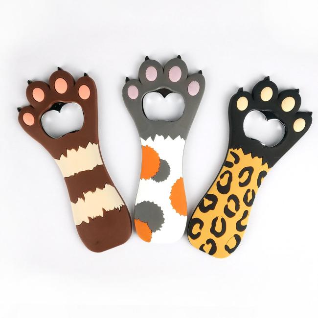 Cute Cat Paw Bottle Opener Fridge Magnet Custom Bottle Openers for Personalized Promotion Gifts