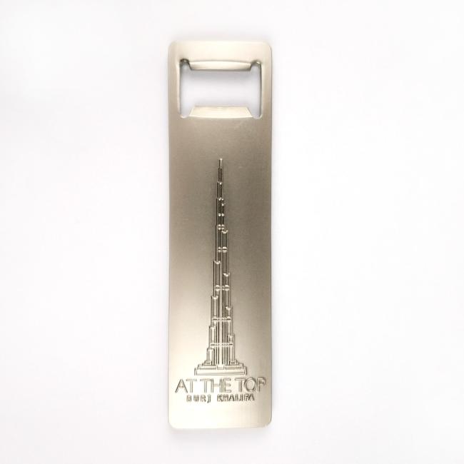 Custom Bottle Openers Matte Silver with Magnet and Eye-Catching Design for Your Branding