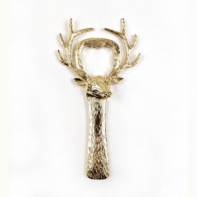 Custom Metal Deer Head Bottle Opener Unique and Eye-Catching Design for Bar Enthusiasts