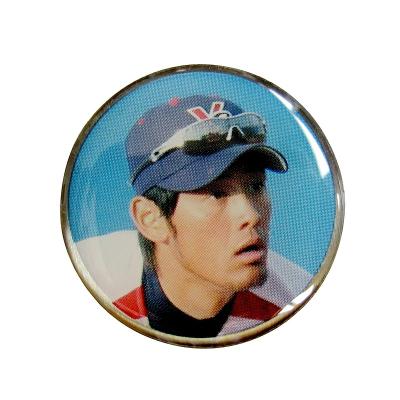 Quality Customized Printed Pin Badges In Zinc Alloy Material With Single Metal Color for sale