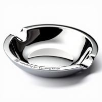 China Customized Die Struck Zinc Alloy Ashtray 100x100x40mm with Logo Casting for sale