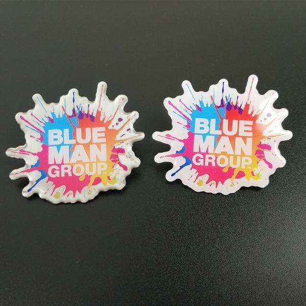 Quality Blue Man Group Color Splash Lapel Pin Perfect for Fans and Collectors of the Iconic Performance Group for sale