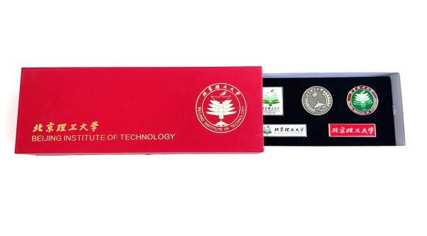 Quality Beijing Institute of Technology Soft Enamel Lapel Pin Set Celebrate Your for sale