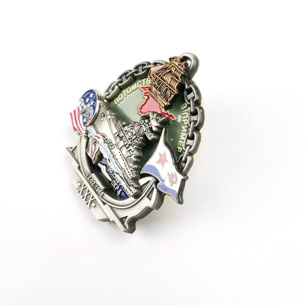 Quality Custom 3D Badge Layers Screw Exceptional Craftsmanship For Tournaments for sale