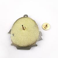 China Custom 3D Badge Layers Screw 1.15 Inch Antique Silver Soft Enamel Tournament Awards for sale
