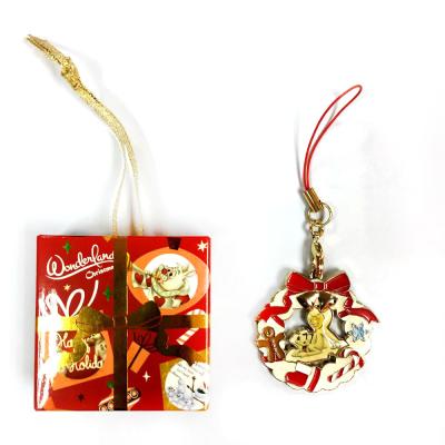 China Custom Branded Christmas Keychain – Festive Enamel Gift with Premium Packaging for sale