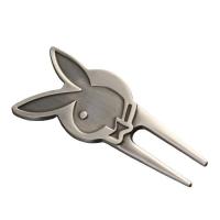 China Custom Stainless Steel Golf Fork Divot Tool 3.5in with Ball Marker and Multi-Tool for sale