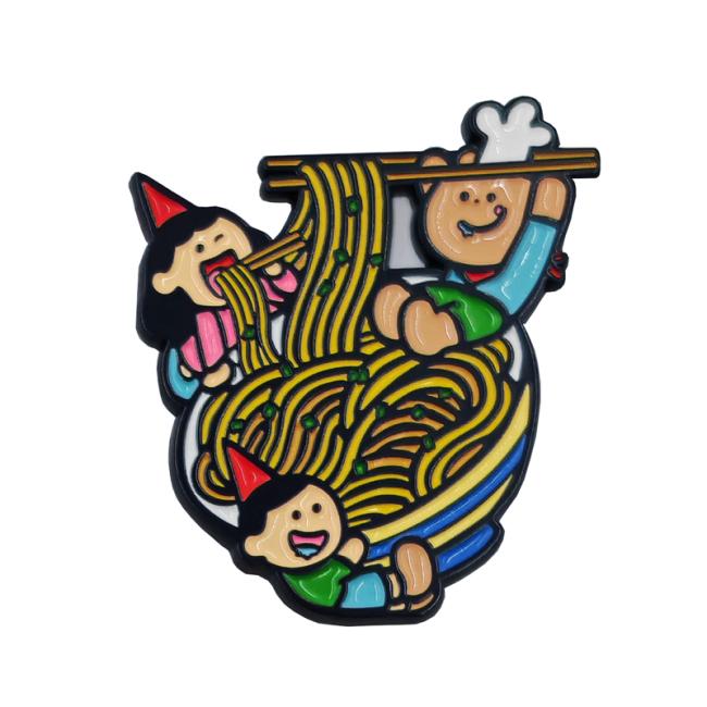 Custom Soft Enamel Pin close-up view showing vibrant colors and smooth finish