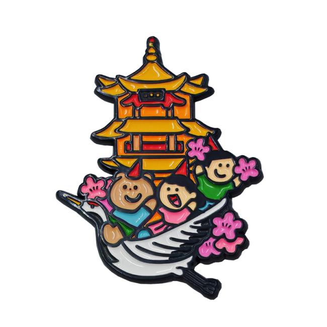 Custom Soft Enamel Pin example showing vibrant colors and detailed design