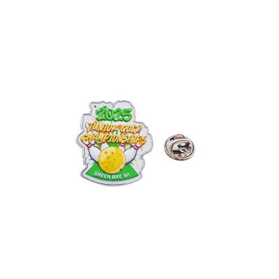 China 2025 UV Printing Summer Badge with Butterfly Clutch Essential Item for Your Marketing Plan for sale
