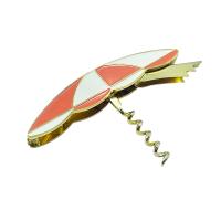 China Foldable Wine Stopper Screw Opener 134mm Metal Keychain Corkscrew for sale