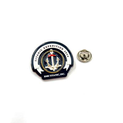 China Lapel Pin for Titanic Enthusiasts Customizable Soft Enamel Badge for Movie Themes Free Design Service Availabl for sale