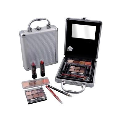 China New Sliver Aluminum Case Rose Makeup Sets Professional Cosmetics Make Up Kit Normal Size Luxury Wholesale Private Customization Logo Take O factory