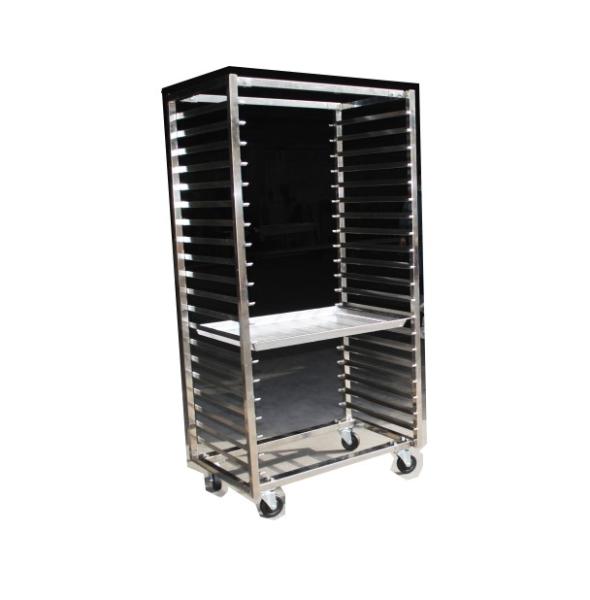 Quality Rectangle Bakery Tray Rack Trolley 10-16 Layers With Silent Caster for sale