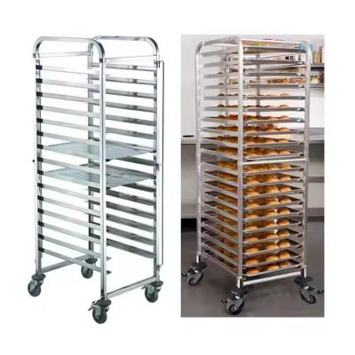 China Hotel Restaurant Baking Tray Trolley 400*600mm Bakery Rack Trolley for sale