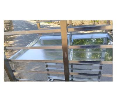 China Hotel Restaurant Supplies Stainless Steel Bakery Bread Tray Rack Trolley Cart for sale
