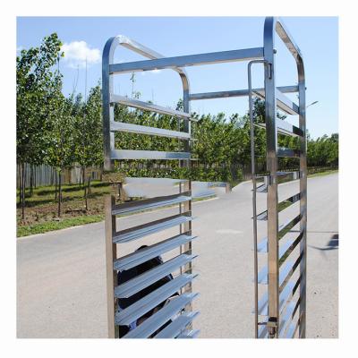 China 15 Tiers Stainless Steel Bakery Rack 300kg Load Bakery Tray Trolley for sale
