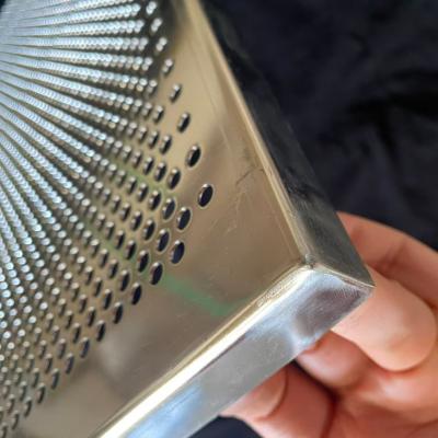 China 10cm-80cm Width Stainless Steel Mesh Tray Perforated Metal Mesh Tray for sale