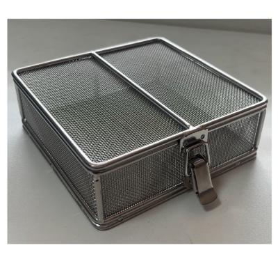 China 304 316 Stainless Steel Mesh Tray Square For Cleaning Anti bacteria for sale