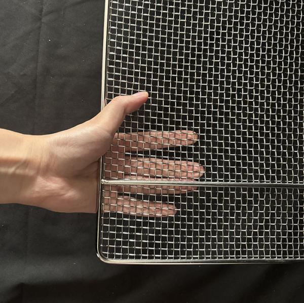 Quality Customized Wire Mesh Oven Tray 40*60cm Stainless Steel Mesh Tray for sale