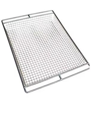 China Customized Stainless Steel Mesh Basket Freeze Meat Pan Perforated Baking Tray for sale