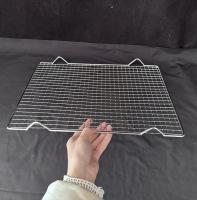 Quality 600*400mm Baking Pan Mesh Barbecue Pizza Cooking Mesh Silver for sale