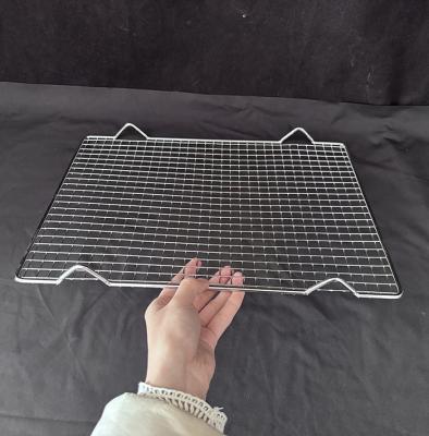 China 600*400mm Baking Pan Mesh Barbecue Pizza Cooking Mesh Silver for sale