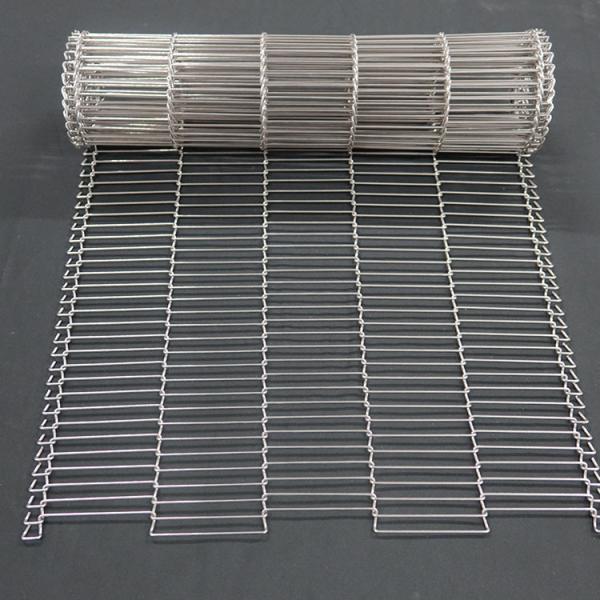 Quality Food Biscuits Wire Conveyor Belt Metal Mesh Conveyor Belt Bright Silver for sale