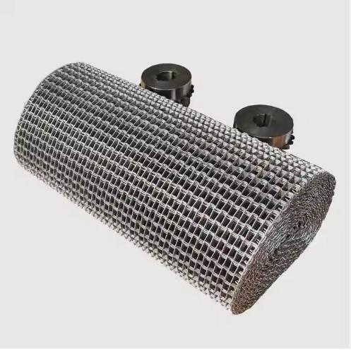 Quality 304 Stainless Steel Honeycomb Wire Mesh Belt Great Wall Mesh Belt For Cooling  Of Medicines for sale