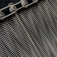 Quality Strip Width 10 Mm-20 Mm 304 Metal Conveyor Belt Mesh / Flat Wire Mesh Belt for sale
