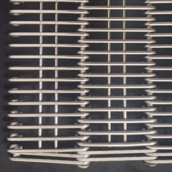 Quality Stainless Steel EyeLink Wire Mesh Conveyor Belts For Food Washing Conveyor Industry for sale