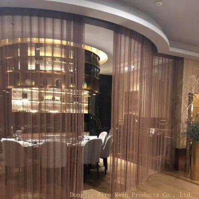 China 100mm Durchmesser dekoratives Drahtgeflecht, goldfarbenes dekoratives Metallgeflecht zu verkaufen