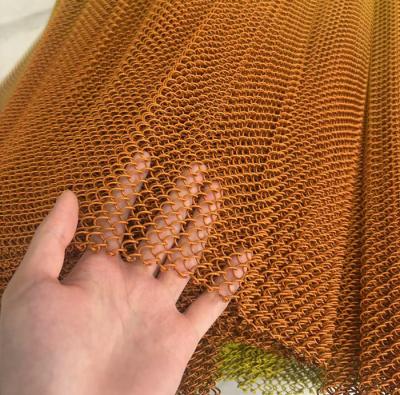 China 1mm 1.5mm Chain Mesh Curtain Aluminum Colorful Decorative Mesh Sheets for sale