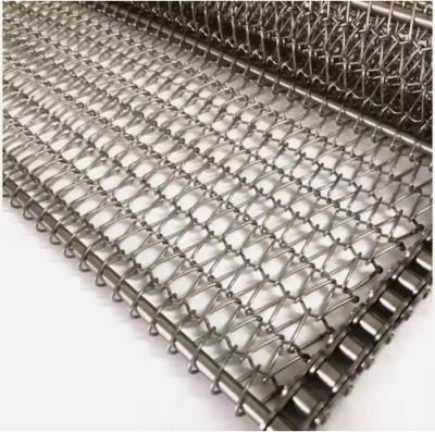 China AISI 304 Stainless Steel High Temperature Resistant Wire Mesh Conveyor Belt for Industrial Oven Drying Furnace for sale