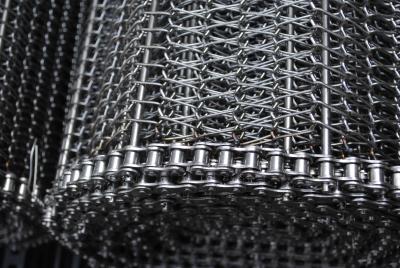 China Food Safe Wire Mesh Food Processing Conveyor Belt Stainless Steel Wire Belt For Meat Seafood Line for sale