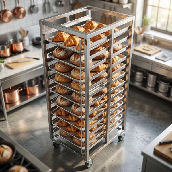 Quality 300kg 400kg 500kg Load Bakery Racks And Trays 32 Layers Pastry Trolley for sale