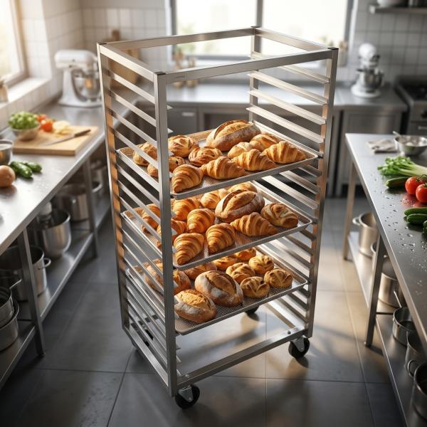 Quality 20 Layers Bakery Trolley With Trays For Drying Fruits Vegetables for sale