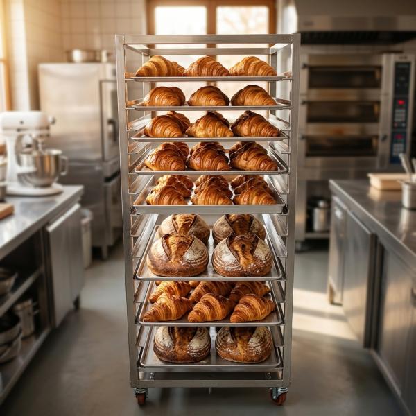 Quality 10 Layers -20 Layers Bakery Tray Trolley Stainless Steel And Aluminum for sale