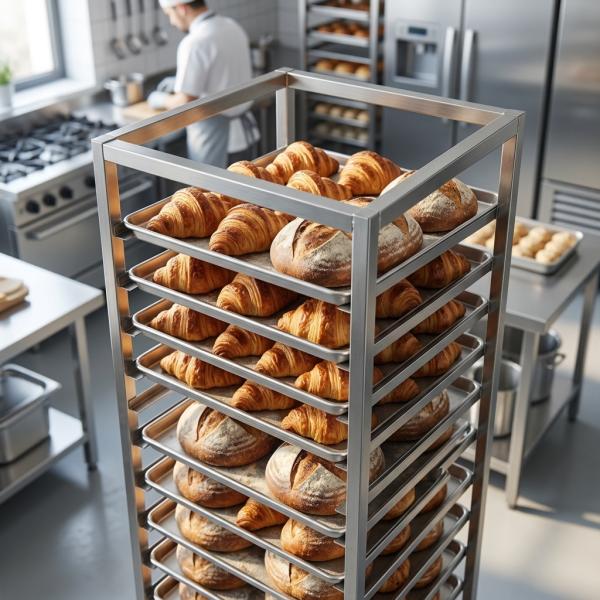 Quality 60x40 Baking Rack Trolley 10 Layers - 15 Layers Cooling Rack Trolley for sale