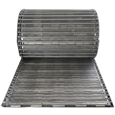 China Heavy Load Carbon Steel Metal Chain Plate Link Conveyor Belt For Washing for sale