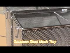 medical sterilization metal mesh basket barbecue stainless steel mesh basket