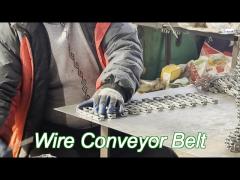 horseshoe wire conveyer belt customized flat flex conveyor belt