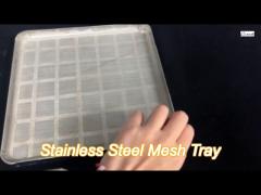 air filtration ss mesh tray customized stainless steel filter tray