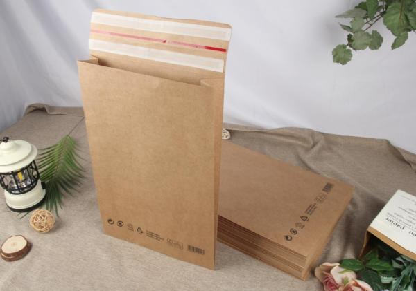 Quality Sharp Bottomed Kraft Paper Mailing Envelopes Embossed Paper Sustainable Mailing Bags for sale