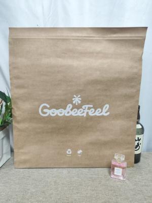 중국 리사이클 된 평면 바닥 종이 가방 종이 포장 봉투 사용자 정의 판매용