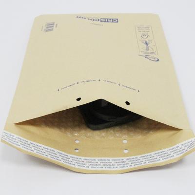 China Compact 6x9 In Kraft Paper Bubble Bags Biodegradable Paper Bag Protector For Jewelry for sale