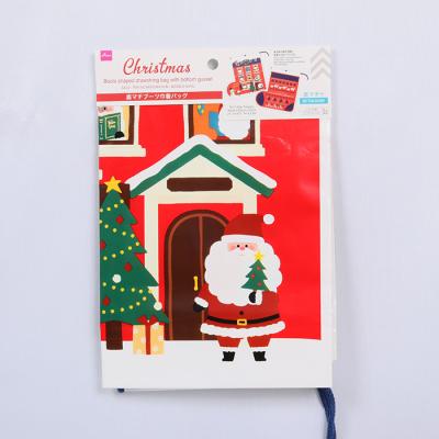China Reusable Plastic Drawstring Gift Bags 25x30cm Eco Friendly Small Drawstring Pouch for sale